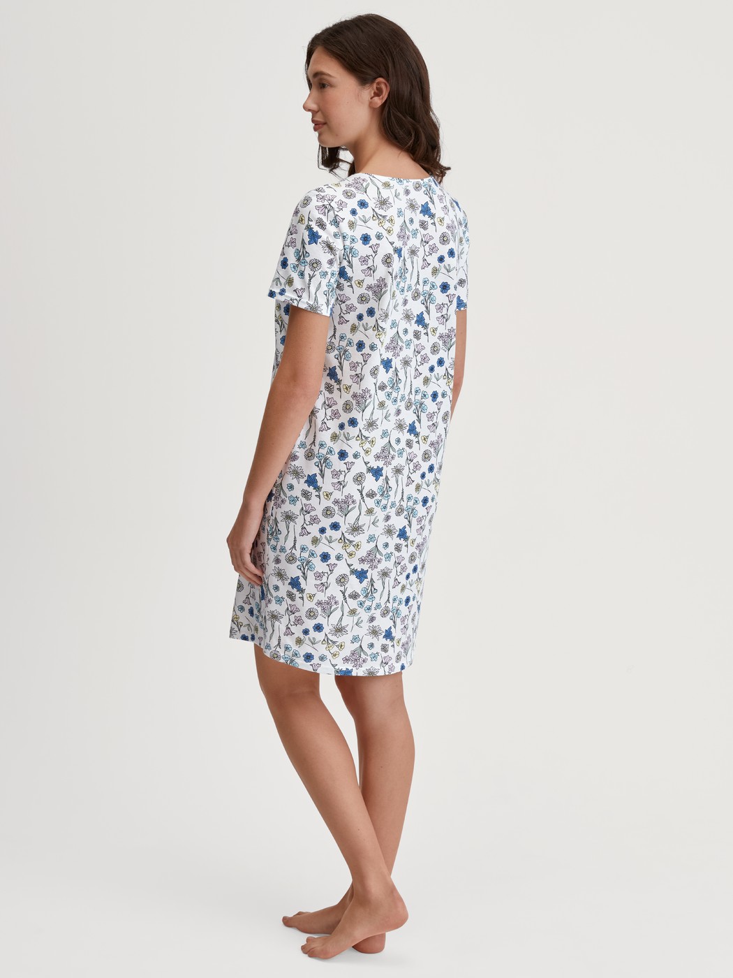 CALIDA Flower Nights Sleepshirt, length 90cm